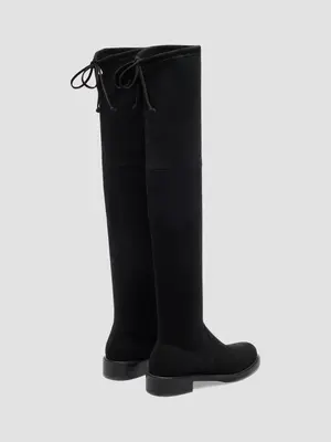 STUART WEITZMAN Giseleland Suede Over-the-knee Boots - Black