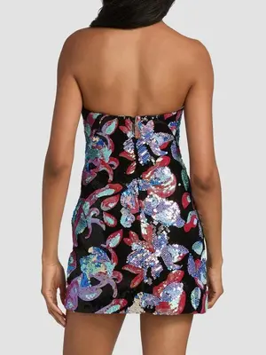 16Arlington Lights On Stell Regular Fit Sequined Minidress
