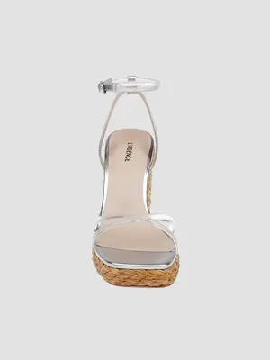 L'Agence Malone 110mm Espadrille Wedge Sandals