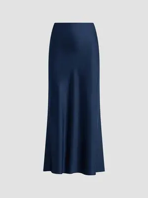 FAVORITE DAUGHTER The Favorite Silk-blend Satin Midi Skirt