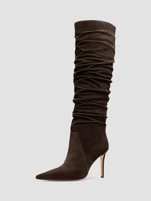 Michael Kors Dawn 90mm Suede Knee-high Slouch Boots