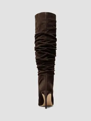 Michael Kors Dawn 90mm Suede Knee-high Slouch Boots