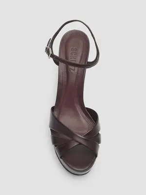 Schutz Keefa 100mm Platform Sandals - Maplewood
