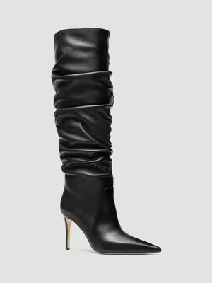 Michael Kors Dawn 90mm Leather Knee-high Slouch Boots