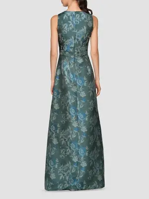 KAY UNGER Cameron Floral A-line Gown