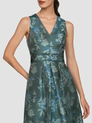 KAY UNGER Cameron Floral A-line Gown