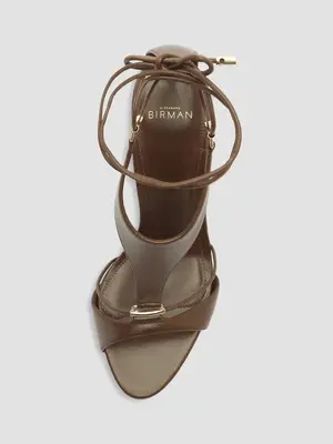 ALEXANDRE BIRMAN Mimi 100mm Leather Stiletto Sandals