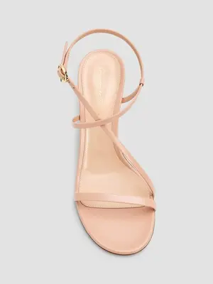 GIANVITO ROSSI Glove 85mm Leather Slingback Sandals - Peach