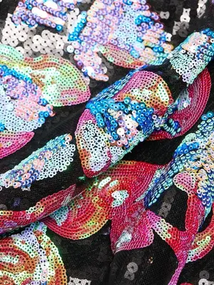 16Arlington Lights On Relaxed Fit Sequined Polin Top - Multi