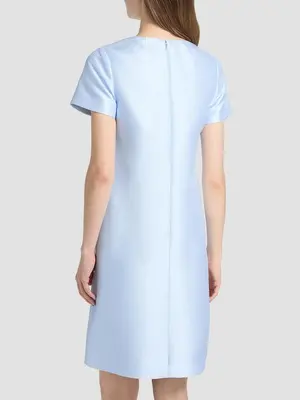Rickie Freeman For Teri Jon Floral Placet Faille A-line Dress