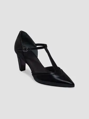 Bernardo Gianna T-strap Pumps - Black