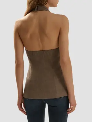 FAVORITE DAUGHTER The Crossover Glen Check Vest