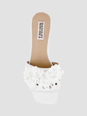 Badgley Mischka Oralia 40mm Floral Sandals