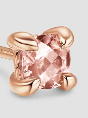 David Yurman Micro Chatelaine Stud Earrings In 18k Rose Gold With 4.8mm