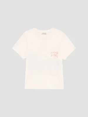 ANINE BING Shelley Logo Cotton T-shirt