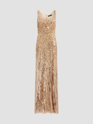 Jenny Packham Solaris Sequin Gown - Illusion