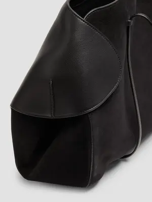 NEOUS Berenices Suede & Leather Shoulder Bag - Black