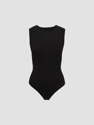 Commando Signature Crewneck Bodysuit - Black