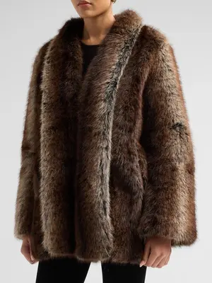 ET OCHS Cooper Pelted Faux-fur Coat