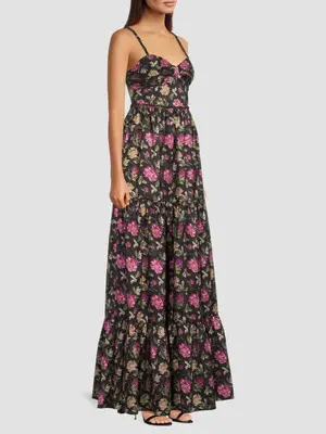 Likely Tessa Floral Tiered Sweetheart Gown