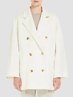 Max Mara Short Icon Coat - White