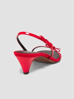 NEOUS Diwo 40mm Patent Leather Slingback Sandals - Red