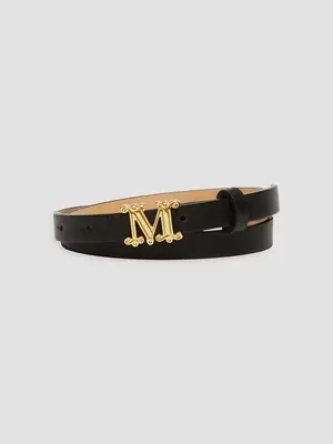 Max Mara Leather Monogram Belt