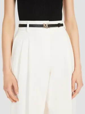 Max Mara Leather Monogram Belt