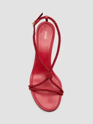 NEOUS Garnet 80mm Leather Slingback Sandals