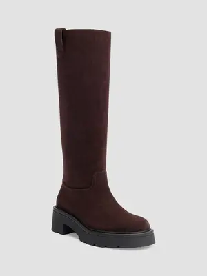 STUART WEITZMAN Ren 20mm Suede Knee-high Boots