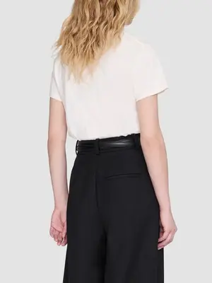 ANINE BING Shelley Cotton Crop T-shirt