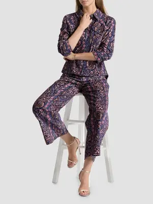 Cinq À Sept Canyon Paisley Velveteen Jacket