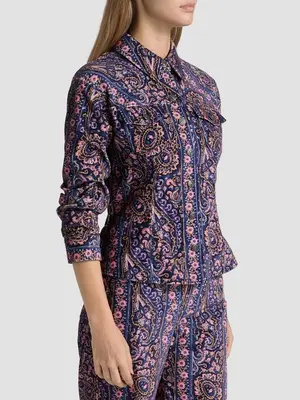 Cinq À Sept Canyon Paisley Velveteen Jacket