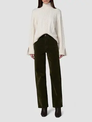 Joe's Jeans Margot Straight-leg Velvet Pants - Olive