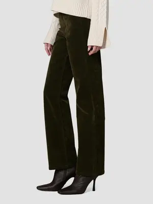 Joe's Jeans Margot Straight-leg Velvet Pants - Olive
