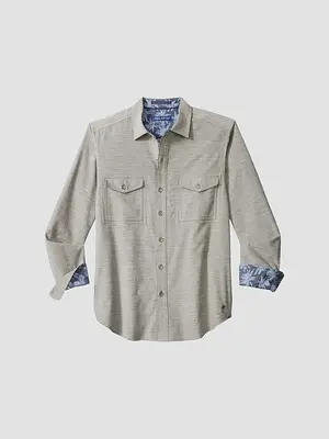 Tommy Bahama Coastline Corduroy Shirt - Raincloud Heather