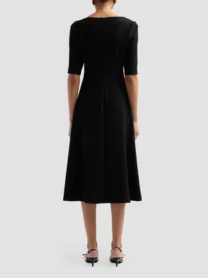 Rickie Freeman For Teri Jon Crêpe Asymmetric A-line Cocktail Dress