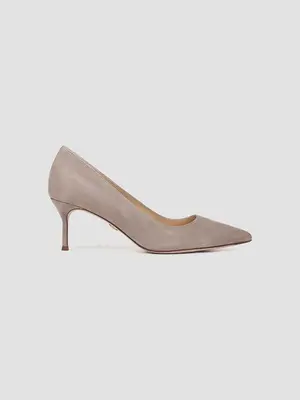 Veronica Beard Rita 65mm Suede Pumps - Bark