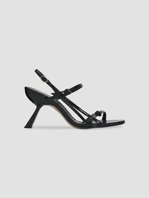 ALEXANDRE BIRMAN Slim Clarita 85mm Cage Sandals - Black
