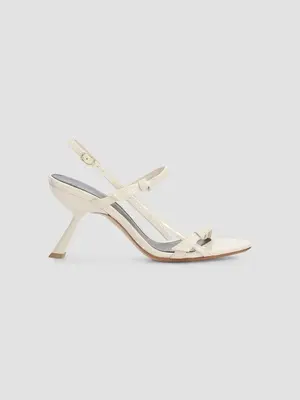 ALEXANDRE BIRMAN Slim Clarita 85mm Cage Sandals - Eggshell