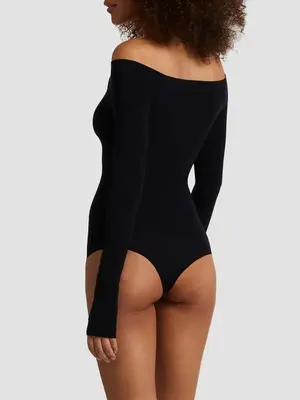 Commando Ballet Off-the-shoulder Bodysuit - Black