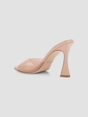 L'Agence Avery 100mm Curved-heel Sandals - Tan