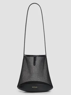NEOUS Pardalis 2.0 Leather Bucket Bag - Black