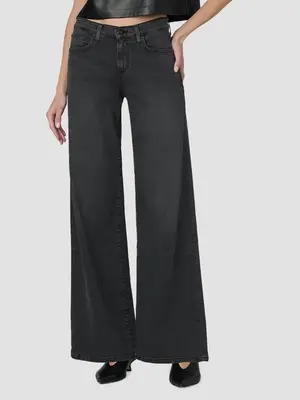 Joe's Jeans The Lou Lou Mid-rise Stretch Wide-leg Jeans