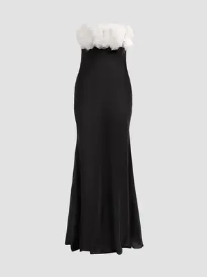 AS IT MAY Elea Rose Strapless Column Gown