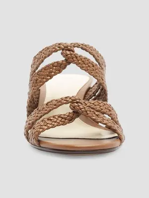 ALEXANDRE BIRMAN Sabrina 45mm Leather Block-heel Mules