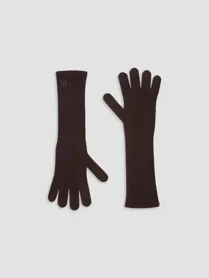 Max Mara Cashmere Gloves Brown