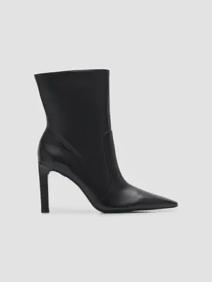 Schutz Ulla 90mm Leather Booties - Black