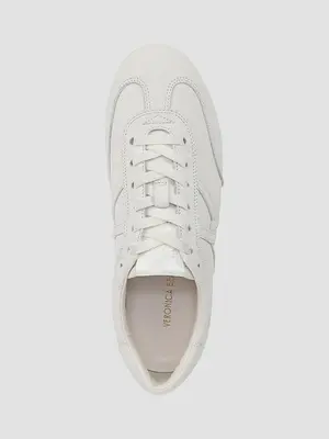 Veronica Beard Riviera Logo Leather Low-top Sneakers