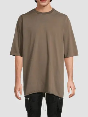 Rick Owens Oversized Cotton T-shirt - Dust